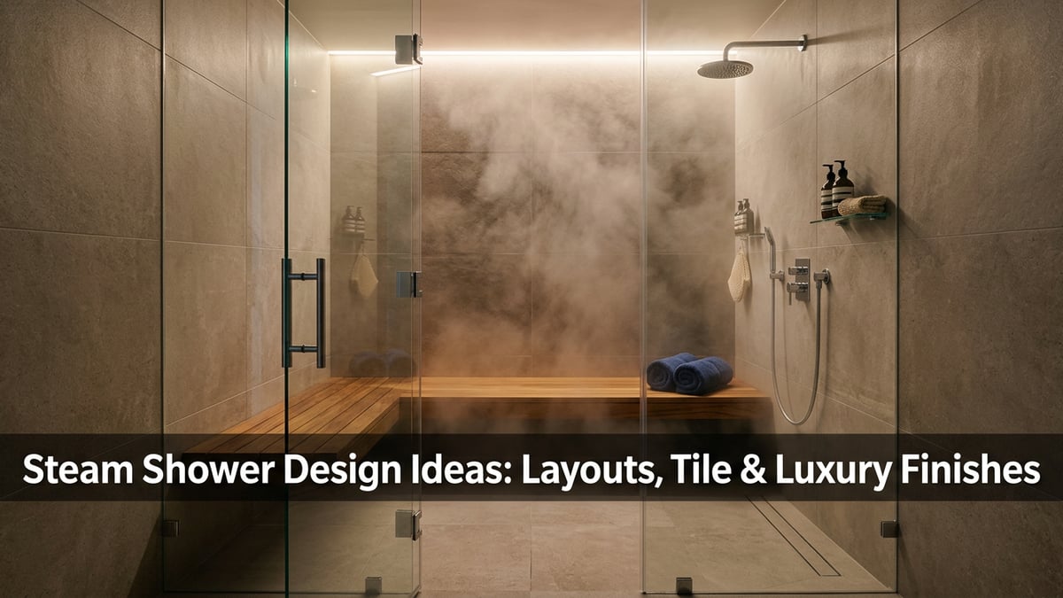 Steam Shower Design Ideas: Layouts, Tile & Luxury Finishes