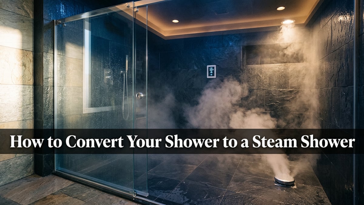 How to Convert Your Shower to a Steam Shower