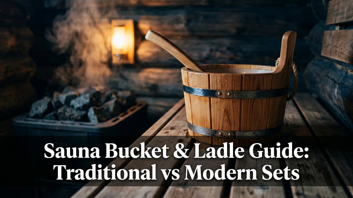 Sauna Bucket & Ladle Guide: Traditional vs Modern Sets