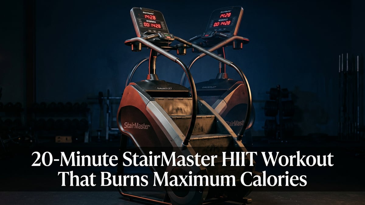 20-Minute StairMaster HIIT Workout That Burns Maximum Calories