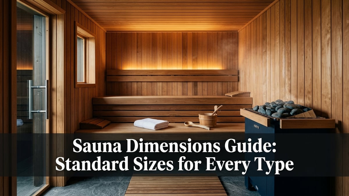 Sauna Dimensions Guide: Standard Sizes for Every Type